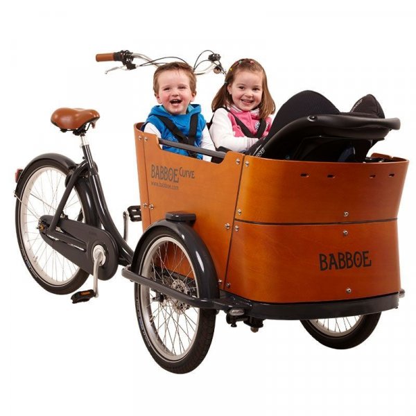 The Babboe Curve: stable, modern Three-wheel Cargo Bike | Babboe